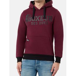 Boxeur Des Rues Sweatshirt 'Hooded Sweatshirt' male Red size M