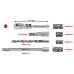 KS Tools 1/4" MASTER ABS-Sensoren-Reibahlen-Satz 8tlg. - 150.2410