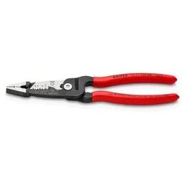 Knipex Multifunktions-Elektrikerzange metrisches Modell mit Kunststoff &uuml;berzogen schwarz atramentiert 200 mm - 1371200ME