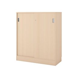 Schrank Chicago mit Schiebet&uuml;ren, HxBxT 1353 x 1215 x 400 mm, Birke kaiserkraft