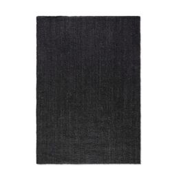 Hanse Home Juteteppich Boucl&eacute;, Schwarz, Textil, Uni, rechteckig, 80x150 cm, Oeko-Tex&reg; Standard 100, f&uuml;r Fu&szlig;bodenheizung geeignet, beidseitig verwendbar, in verschiedenen Gr&ouml;&szlig;en erh&auml;ltlich, pflegeleicht, strapazierf&auml;hig, leicht zusammenrollbar, Teppiche & B&ouml;den, Teppiche, Naturteppiche
