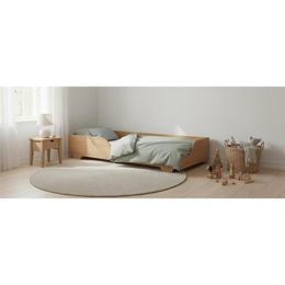 Mid.you Bodenbett, Honig, Holz, Kiefer, massiv, H&ouml;he ca. 20 cm, 90x200 cm, FSC Mix, bodentiefer Einstieg, Kinder- & Jugendzimmer, Kinderm&ouml;bel, Kinderbetten, Bodenbetten
