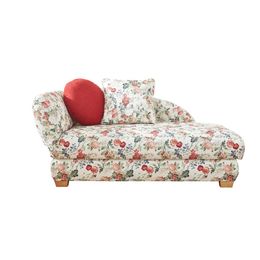 Xora R&eacute;camiere Recamiere, Mehrfarbig, Wei&szlig;, Textil, Blume, 176x85x88 cm, Stoffauswahl, R&uuml;cken echt, Wohnzimmer, Sofas & Couches, Sofas, Recamieren