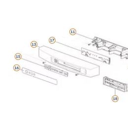 Thetford Sticker Bedienfeld LED für Kühlschrank (Nr. 691106)