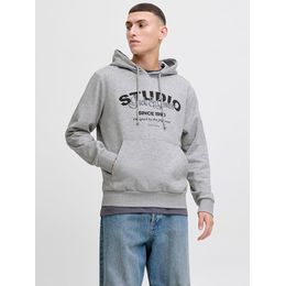 Jack & Jones Jack & Jones Hoodie in Grau - 65% | Gr&ouml;&szlig;e S | Herren-sweatshirts-jacken