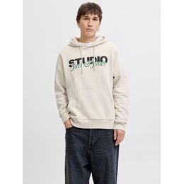 Jack & Jones Jack & Jones Hoodie in Beige - 60% | Gr&ouml;&szlig;e M | Herren-sweatshirts-jacken