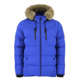 Peak Mountain Winterjacke "Canory" in Blau - 65% | Gr&ouml;&szlig;e M | Herren-plussize