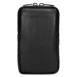 Wojas Leder-Handytasche in Schwarz - (B)9,5 x (H)16 x (T)1,5 cm - 16% | Damen-handytaschen