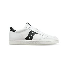 Saucony Leder-Sneakers "Jazz Court" in Wei&szlig;/ Schwarz - 62% | Gr&ouml;&szlig;e 39 | Damen-sneakers