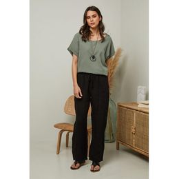 Fleur de Lin Leinen-Hose "Garancel" in Schwarz - 79% | Gr&ouml;&szlig;e S | Damenhosen