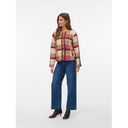V&eacute;ro Moda Vero Moda Teddyjacke in Beige/ Rosa - 56% | Gr&ouml;&szlig;e S | Damenjacken