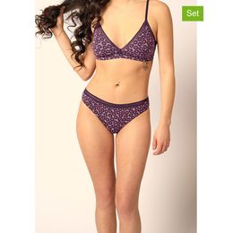 Skiny 2er-Set: Slips in Lila/ Rosa - 75% | Gr&ouml;&szlig;e 40 | Damen-unterteile