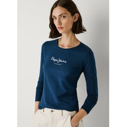 Pepe Jeans Longsleeve "New Virginia" in Dunkelblau - 31% | Gr&ouml;&szlig;e S | Damen-tops