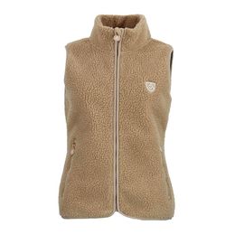 Peak Mountain Fleeceweste "Abeille" in Hellbraun - 66% | Gr&ouml;&szlig;e XXL | Damen-outdoorjacken