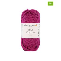Schachenmayr since 1822 10er-Set: Baumwollgarne ''Your Cotton'' in Beere - 10x 50 g - 24% | Kreativbedarf-diy