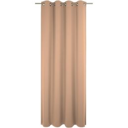 Vorhang WIRTH "Sunday", orange (terra), B:142cm H:335cm, Jacquard, Baumwolle, Polyester, Gardinen, nach Maß