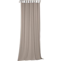 Vorhang WIRTH "Sunday", braun, B:142cm H:195cm, Jacquard, Baumwolle, Polyester, Gardinen, nach Ma&szlig;