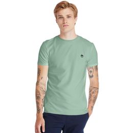 T-Shirt Timberland "DUNSTAN RIVER Short Sleeve Tee", Damen, Gr. 3XL, grün (cameo grün), Single Jersey, Obermaterial: 100% Baumwolle, Rundhals, Shirts T-Shirt