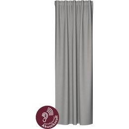 Vorhang HOMING "Allen" Gr. 1, grau (taupe), B:140cm H:245cm, Polyester, Gardinen