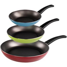 Pfannen-Set VERY TITAN "VERY TITAN", bunt (hellblau, gr&uuml;n, rot), &Oslash;:28cm, Pfannen, Induktion