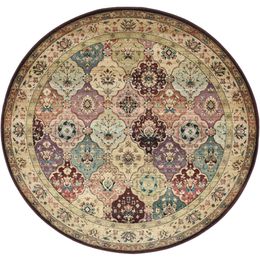 Teppich Theko "Gabiro 208", rot, H:10mm &Oslash;:120cm, Kunstfaser, Teppiche, Teppich, Orient-Optik, ideal im Wohnzimmer & Schlafzimmer