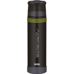 Thermoflasche Thermos "Mountain", schwarz, H:30,8cm, Edelstahl, Trinkflaschen, Thermoflasche, Edelstahl