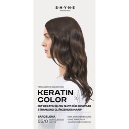 SHYNE Professional Haarfarbe 55/0 Barcelona Mittelbraun Natur