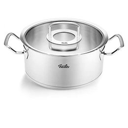 Bratentopf Fissler "Original-Profi Collection", silber (silberfarben), B:29cm H:15cm L:36cm Ø:24cm, Töpfe, Bratentopf, Made in Germany