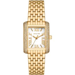 Quarzuhr Michael Kors "EMERY", gold (goldfarben, weiß), Armbanduhren, Damen, Quarzuhr, Armbanduhr, Damenuhr, analog, Edelstahlarmband
