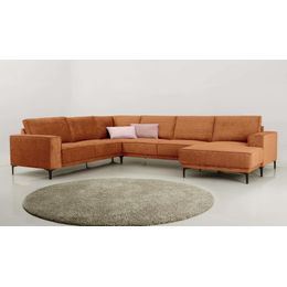 Wohnlandschaft OTTO HOME, B:342cm H:85cm T:260cmbrick, 100% Polyester, Sofas, "OLAND U-Form, XXL, B: 342 cm, Skandi-Design", U-Form, 342 cm,