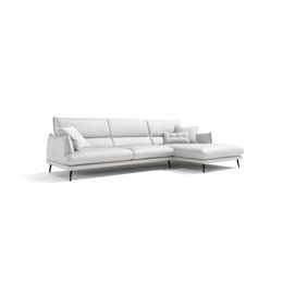 Ecksofa Egoitaliano "FUNNY, hochwertiges & aktuelles Design, bequeme R&uuml;ckenlehne, L-Form", wei&szlig;, B:265cm H:90cm T:225cm, Sofas, Ecksofa, hochwertiger Sitzkomfort, L-Form
