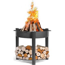 Feuerschale COOKKING "Montana", schwarz, H:80cm Ø:88cm, Stahl, Feuerkörbe, Ø 80x80 cm