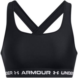 Under Armour Crossback Mid Bra Bh Damen, schwarz, Gr&ouml;&szlig;e: L