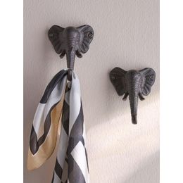 Zierhaken HEINE HOME, braun, B:9cm H:11,5cm, Metall, Haken