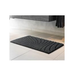 Badematte Grund Gr. 1, anthrazit, rechteckig (50cm x 60cm ), 1 Stk., Badematten, Badematte