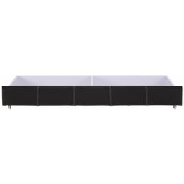 Bettschubkasten OTTO HOME "Maja", braun (dunkelbraun), B:190cm H:23cm T:60cm, Holzwerkstoff, Kunstleder, Schubladen, Bettschubkasten Bett-Zubeh&ouml;r, mit zwei Innenf&auml;cher Aufteilung, f&uuml;r viel Stauraum, Breite 190 cm