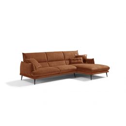 Ecksofa Egoitaliano "FUNNY, hochwertiges & aktuelles Design, bequeme R&uuml;ckenlehne, L-Form", bunt (brick), B:265cm H:90cm T:225cm, 100% Polyester, Sofas, Ecksofa, hochwertiger Sitzkomfort, L-Form