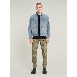 G-Star Raw Cargohose G-STAR "Rovic Zip 3D Regular Tapered Hose", Damen, Gr. 28, Länge 32, light toggee shadow camo, Obermaterial: 100% Baumwolle, Hosen Cargohose