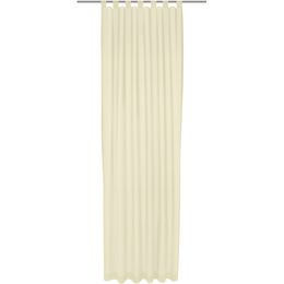 Vorhang WIRTH "Sunday", beige (creme), B:142cm H:285cm, Jacquard, Baumwolle, Polyester, Gardinen, nach Ma&szlig;