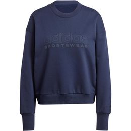 Adidas All Szn Sweatshirt Damen - blau - Gr. L - Baumwolle/Polyester