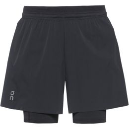 On 3" Performance 2-1 Shorts FunktiOnsshorts Damen - schwarz - Gr. L - Polyamid/Elastan