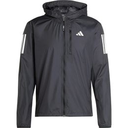Adidas Own The Run Laufjacke Herren - schwarz - Gr. S - Polyester