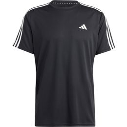 Adidas Tr-Es Base 3s Funktionsshirt Herren - schwarz - Gr. S - Polyester