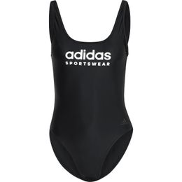 Adidas Badeanzug Damen - schwarz - Gr. 36 - Polyamid/Elastan