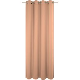 Vorhang WIRTH "Sunday", orange (terra), B:142cm H:345cm, Jacquard, Baumwolle, Polyester, Gardinen, nach Maß