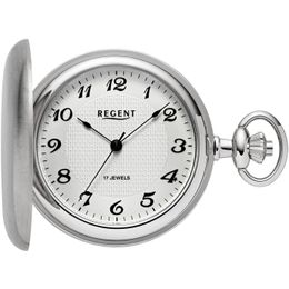 Regent Uhren Taschenuhr REGENT "P720", silber (silberfarben), Taschenuhren, Damen, Taschenuhr, Herrenuhr, Handaufzug, Acrylglas