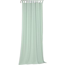 Vorhang WIRTH "Sunday", grün (mint), B:142cm H:355cm, Jacquard, Baumwolle, Polyester, Gardinen, nach Maß