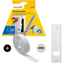 Einlass-Gurtwickler Schellenberg "inkl. Abdeckplatte, Gurtf&uuml;hrung, Rollladengurt grau oder wei&szlig;", wei&szlig;, 1 Stk., Gurtwickler, Unterputz Gurtwickler 18,5 cm Lochabstand f&uuml;r das Rollladensystem Maxi