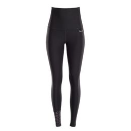 Leggings WINSHAPE "Functional Comfort HWL116C", Damen, Gr. XS, Normalgrößen, grau (zebra, grau, schwarz), 85% Polyester, 15% Elasthan, Hosen Leggings, Bauch-Weg-Effekt durch High Waist-Bund