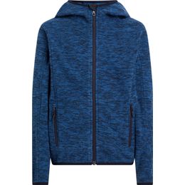 Fleecejacke McKINLEY "Fleece-Jacke Choco FZ HD FL B", Jungen, Gr. 140, melange, blau, Obermaterial: 100% Polyester, Jacken Fleecejacke